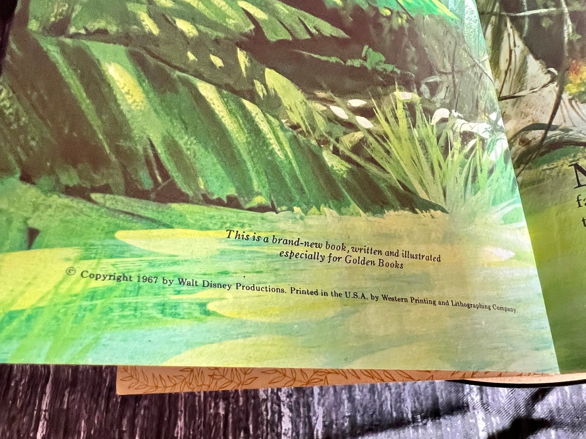Vintage 1967 First Edition A Little Golden Book, the Jungle Book - Etsy