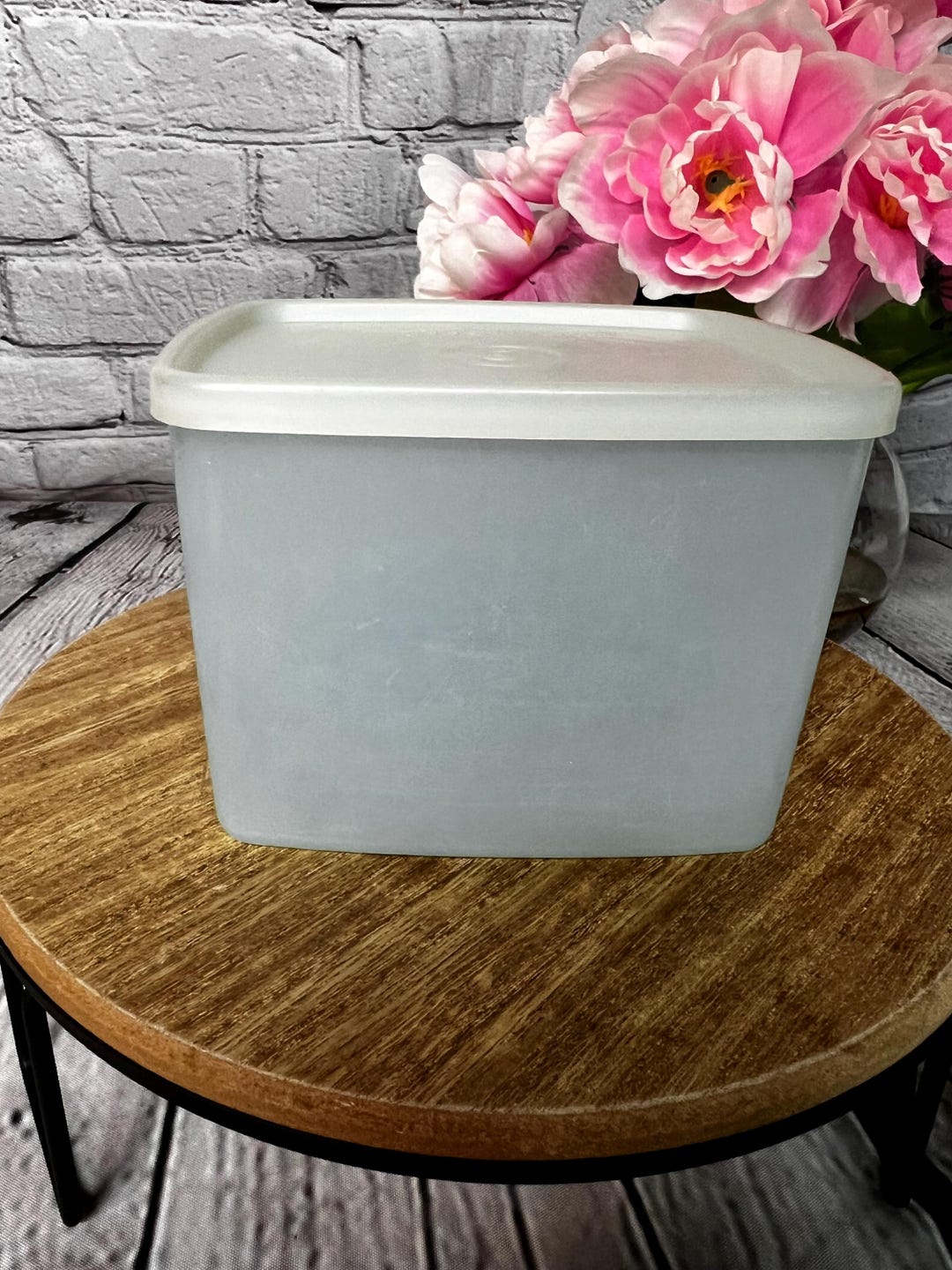 Vintage 1960s Light Blue Tupperware Container - Etsy