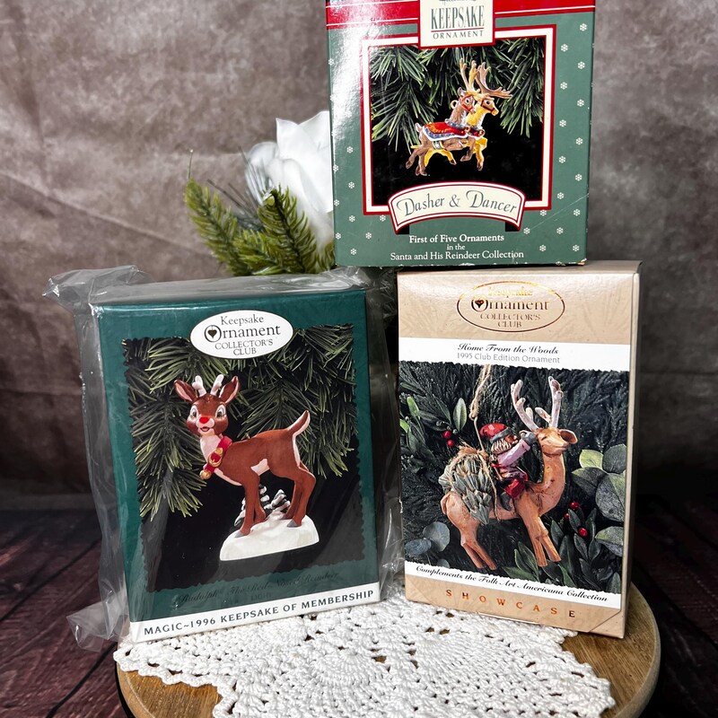 Hallmark Reindeer Vintage - Etsy