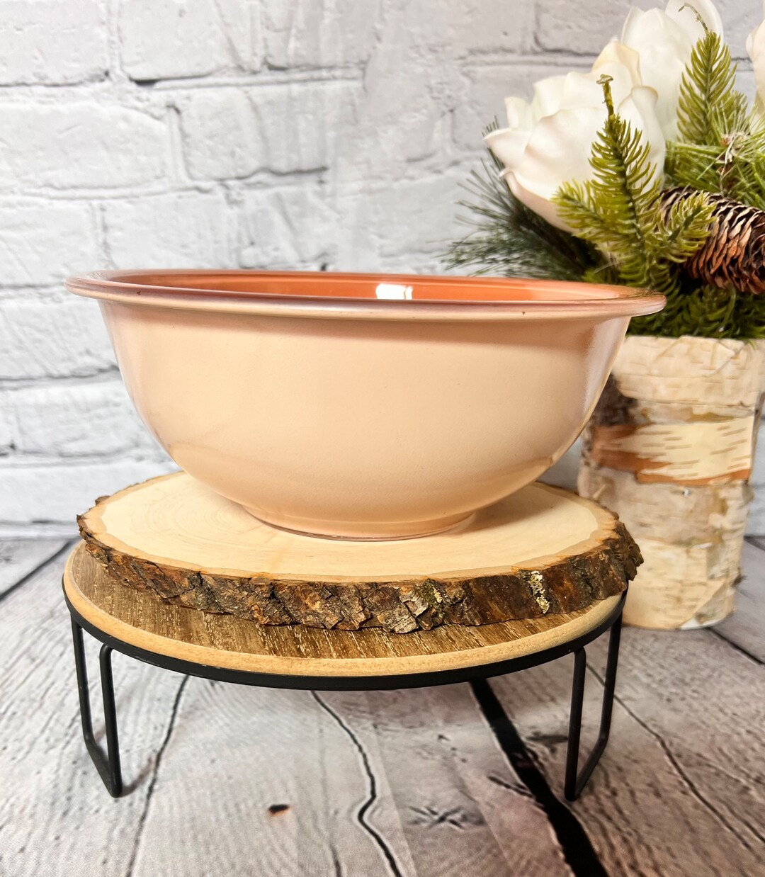 Vintage 1980s Pyrex #323 Peach Clear-bottomed Mixing Bowl - Etsy