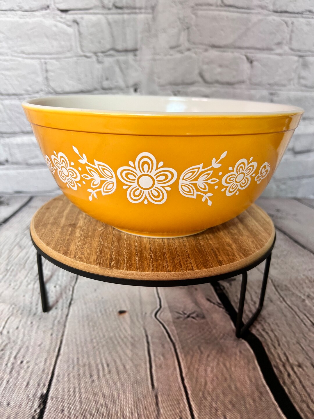 Vintage Pyrex #403 2.5 Qt “butterfly Gold” Mixing Bowl - Etsy