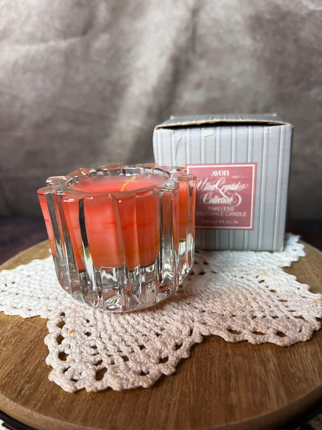 Vintage 1981 Avon Ultra Crystal Collection Timeless Candle - Etsy