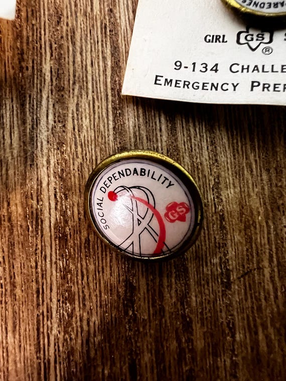 Vintage 1960s Girl Scout Cadette Challenge Pins - Set… - Gem