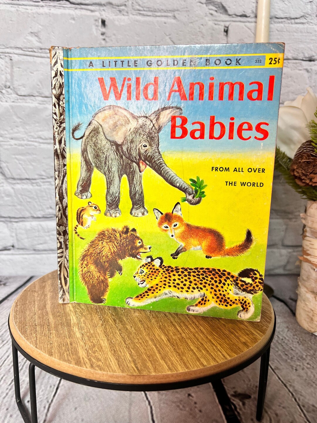 Vintage Little Golden Book, “wild Animal Babies” - 1958 - Etsy