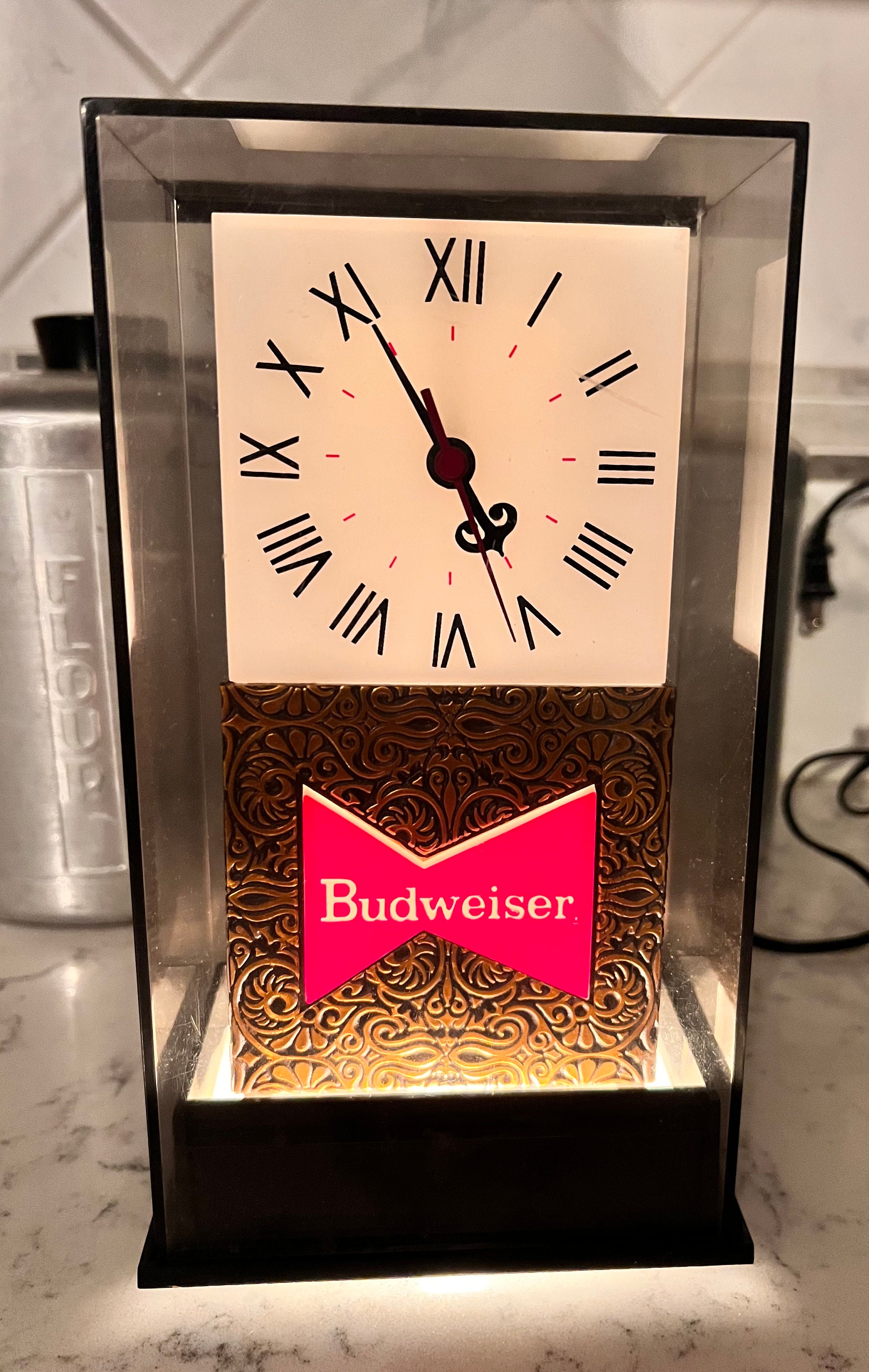 Vintage Budweiser Merchant Display Lighted Clock - Etsy