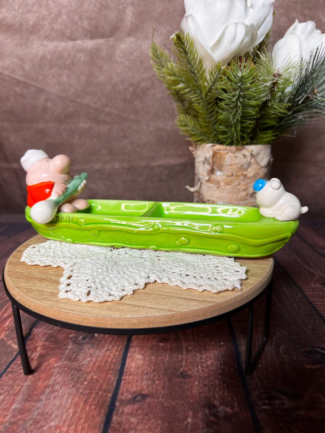 Vintage 1980s Ziggy Ceramic Pickle Boat USS GHERKIN - Etsy