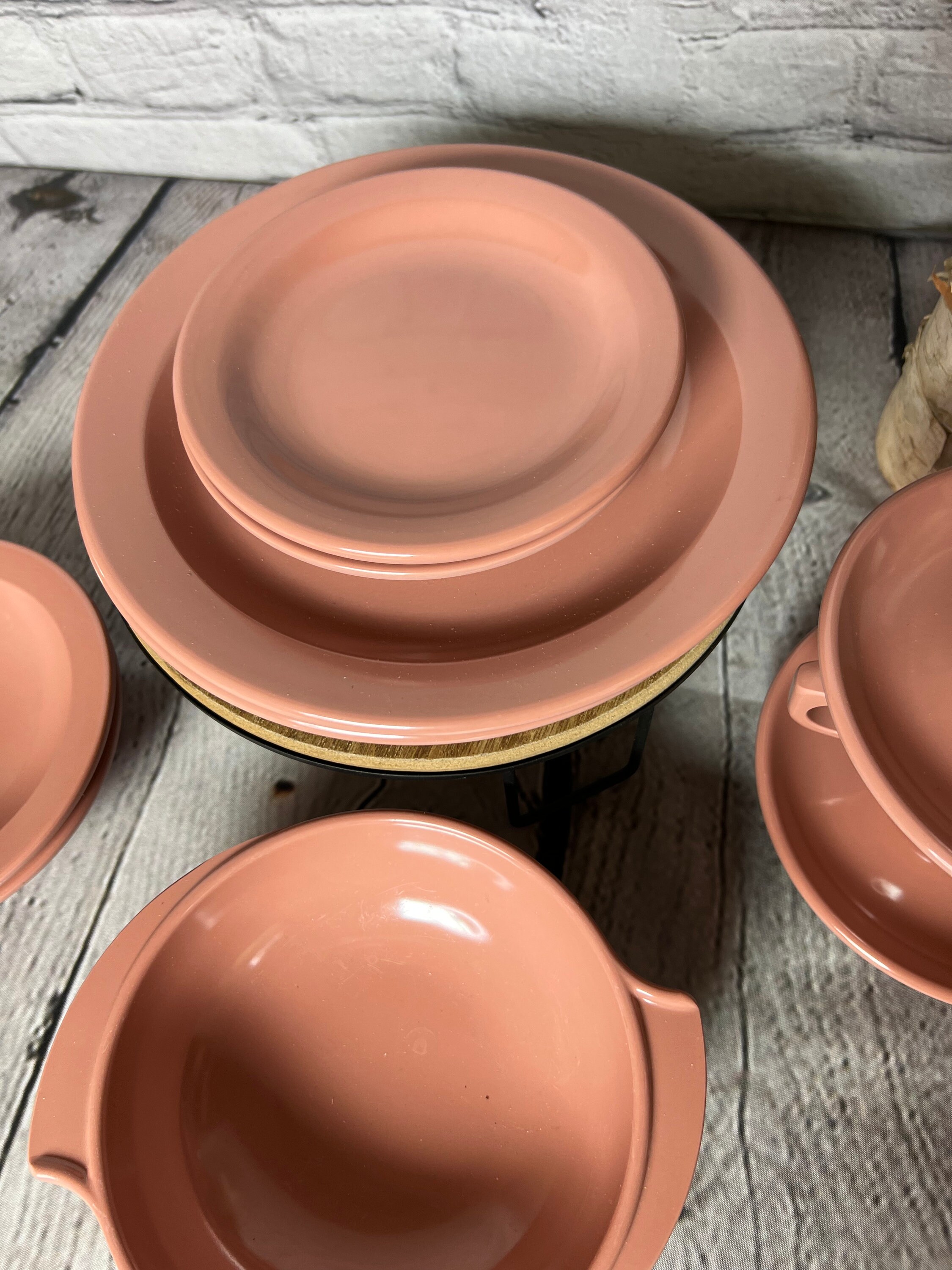 Vintage Mauve Rose Boontonware Dinnerware - Etsy