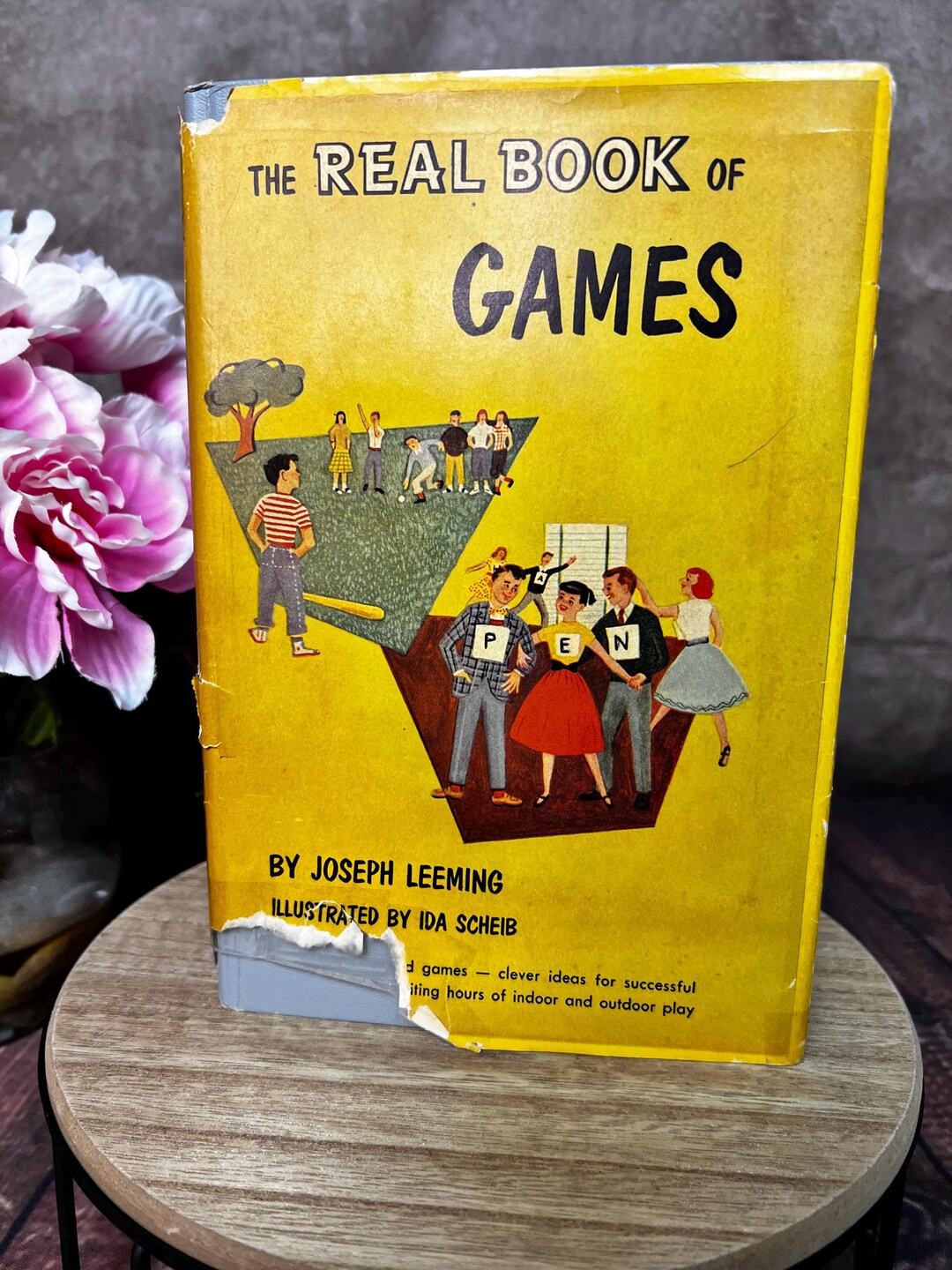 Vintage 1953 Hardcover Book, “the Real Book of Games” - Etsy