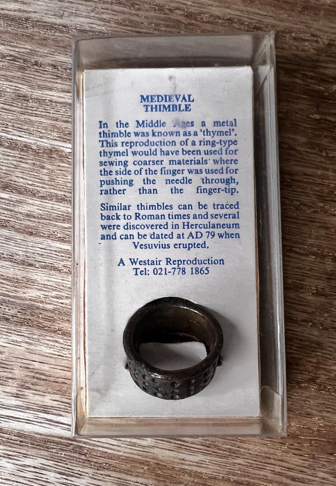 Vintage 1990s Westair Reproduction- Medieval Thimble - Etsy