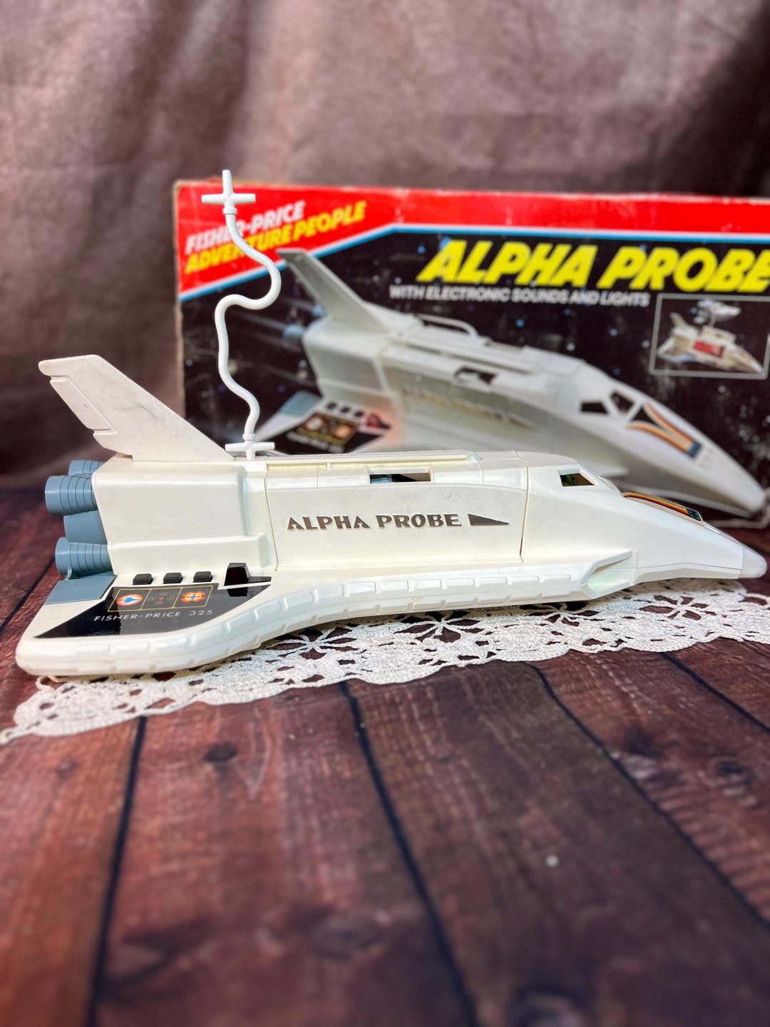 Vintage 1980 Fisher Price Alpha Probe Spaceship - COMPLETE - Etsy
