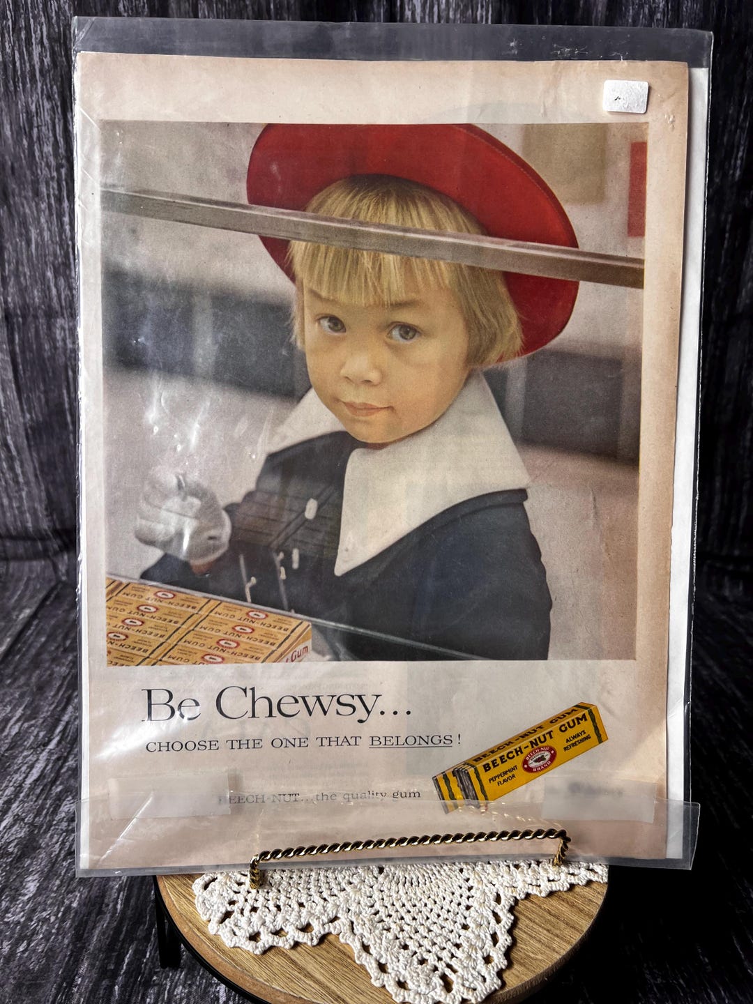 Vintage 1957 Beech Nut Gum Print Ad - Etsy