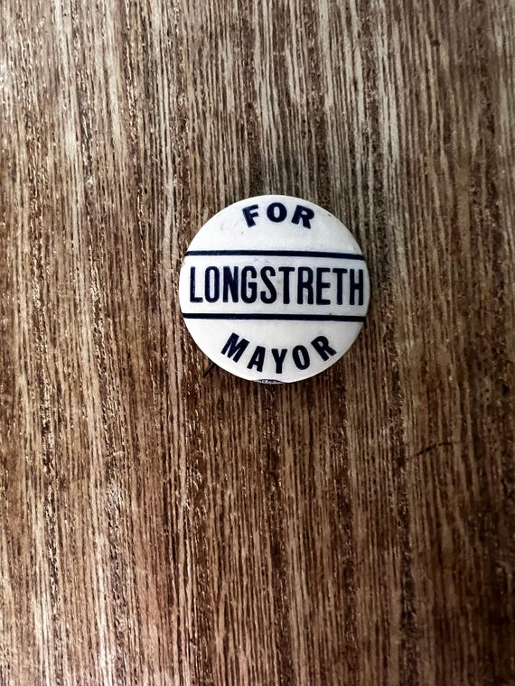 Vintage 1950s “Longstreth for Mayor” Philadelphia Cam… - Gem