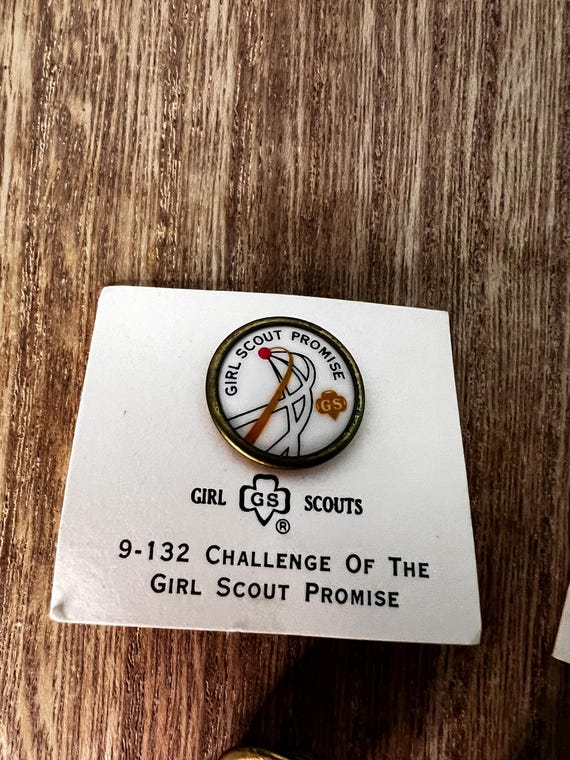 Vintage 1960s Girl Scout Cadette Challenge Pins - Set… - Gem