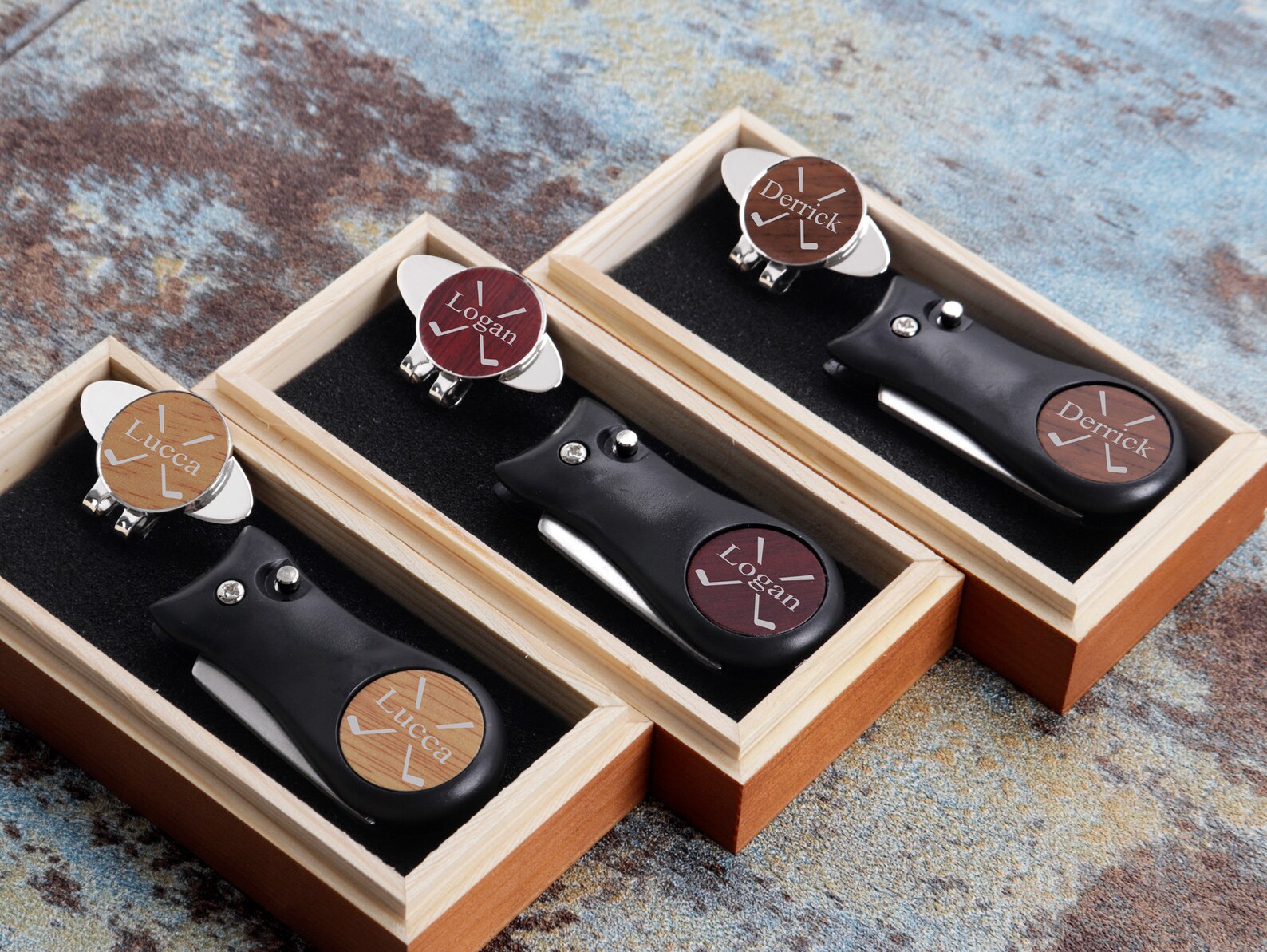 Engraved Golf Divot Tool & Ball Marker Set Personalized Golfer Gift - Etsy