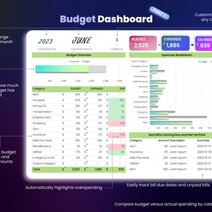 Budget Planner Expense Tracker Printable Budget Tracker Budget and ...