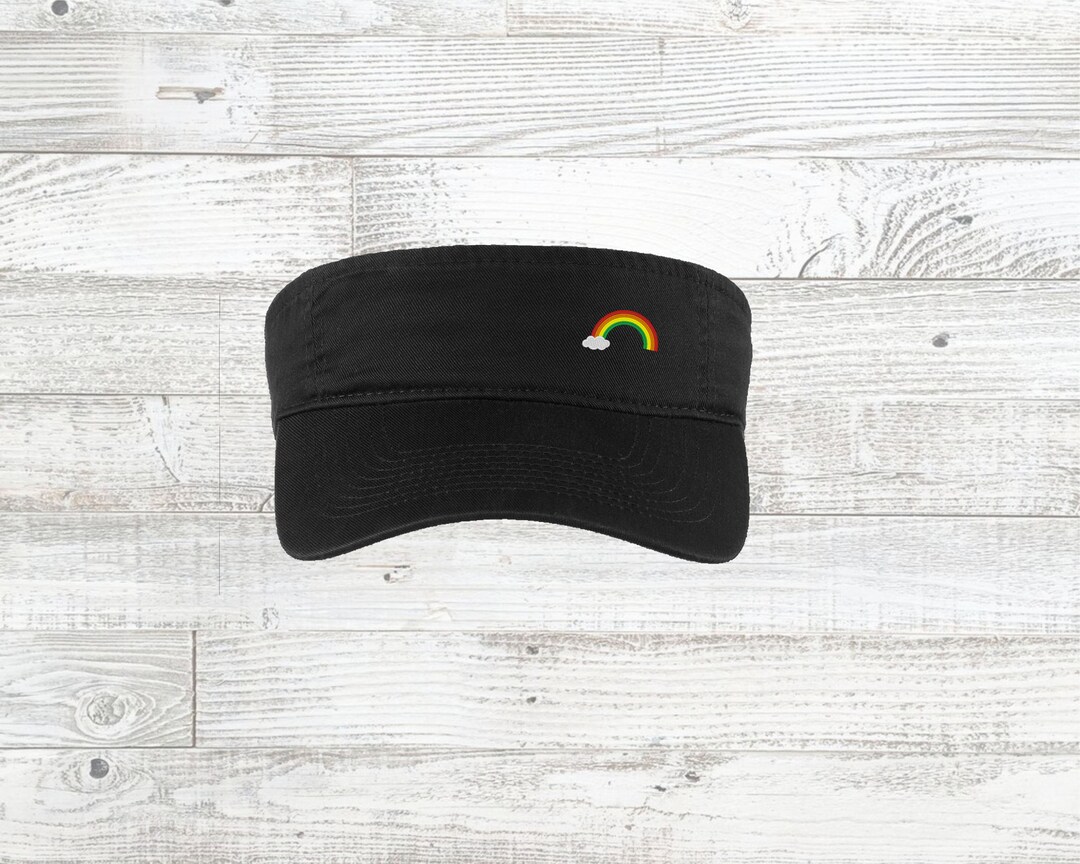 Rainbow Visor, Rainbow Embroidered Cap, Pride Gift, Rainbow Gift ...