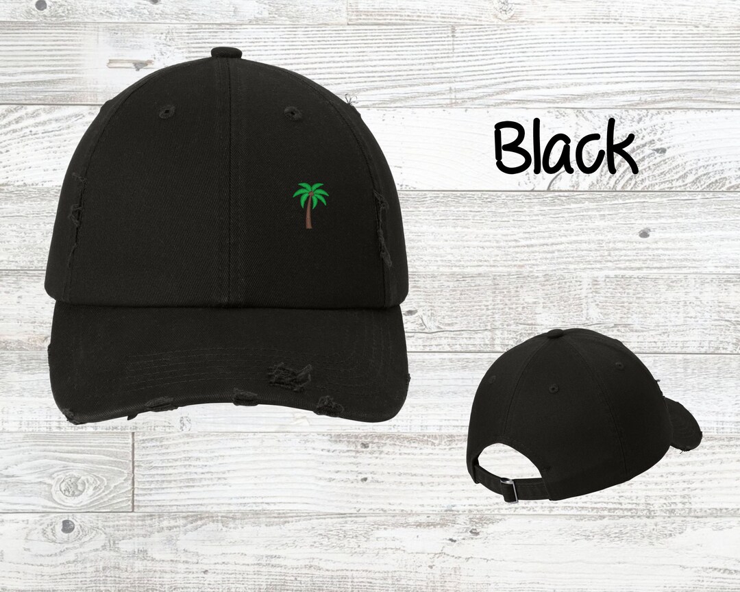 Palm Tree Beach Hat, Palm Tree Embroidered Hat, Palm Tree Hat ...