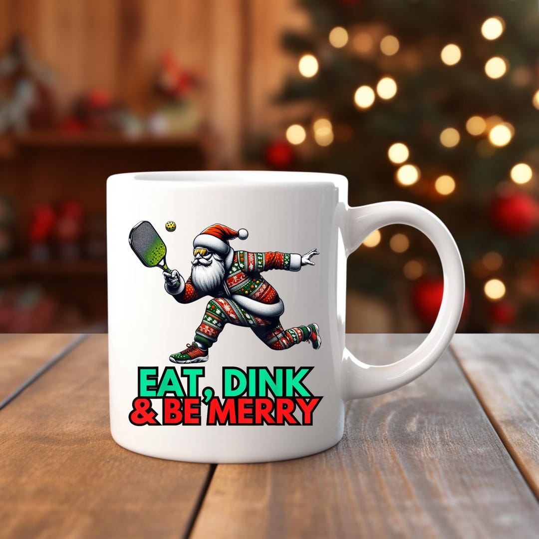 Personalized Pickleball Christmas Coffee Mug, Pickleball Coffee Cup ...