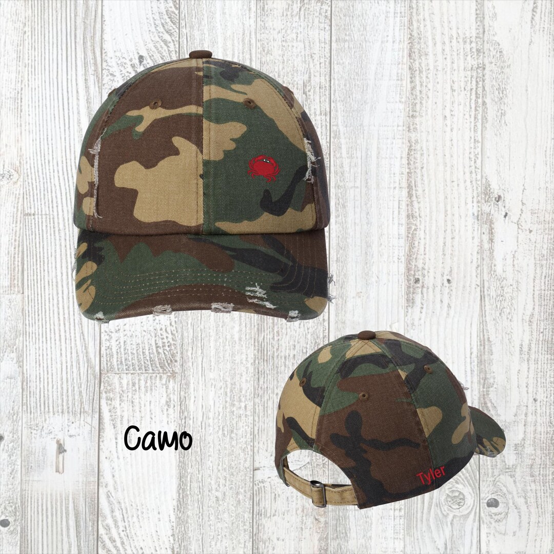 Personalized Crab Hat, Crab Embroidered Hat, Crab Lover Gift, Summer ...