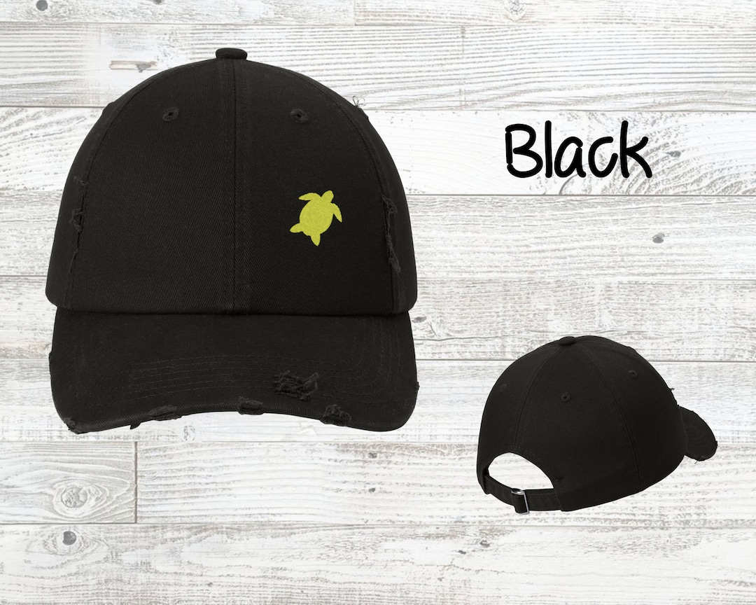 Turtle Hat, Turtle Embroidered Hat, Turtle Lover Gift, Summer Beach Hat ...