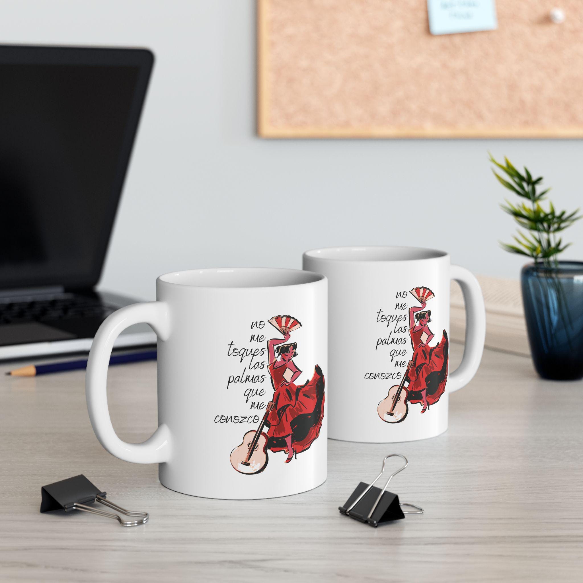 Spanish Flamenco Ceramic Mug, (11oz) - Etsy