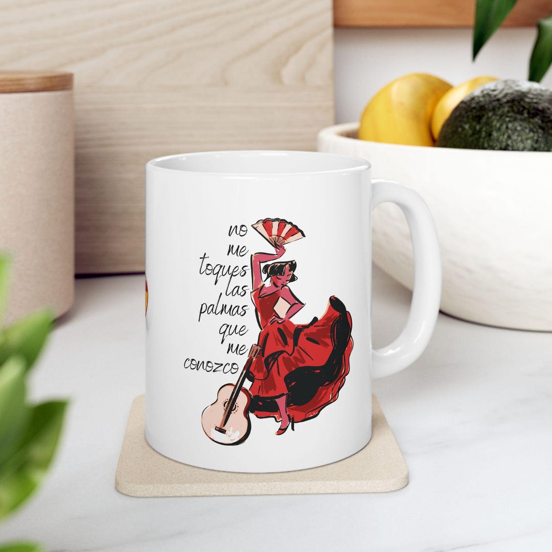 Spanish Flamenco Ceramic Mug, (11oz) - Etsy