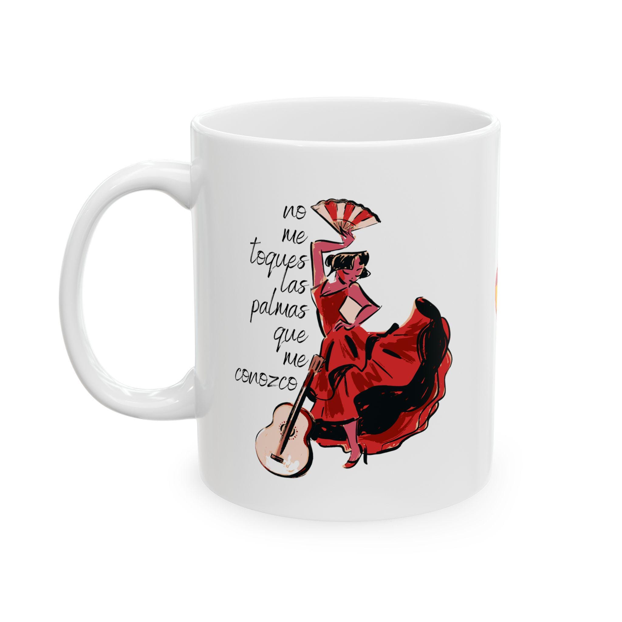Spanish Flamenco Ceramic Mug, (11oz) - Etsy