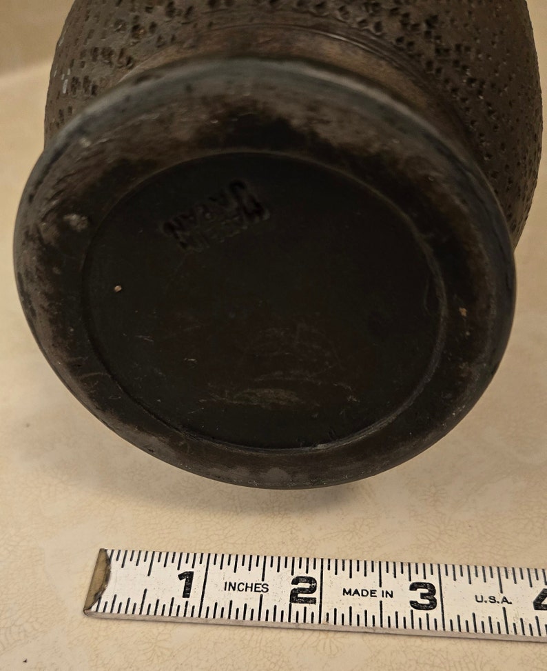 Vintage Japanese Tokanabe Ware Vase Art Deco Halloween Decor Mold ...
