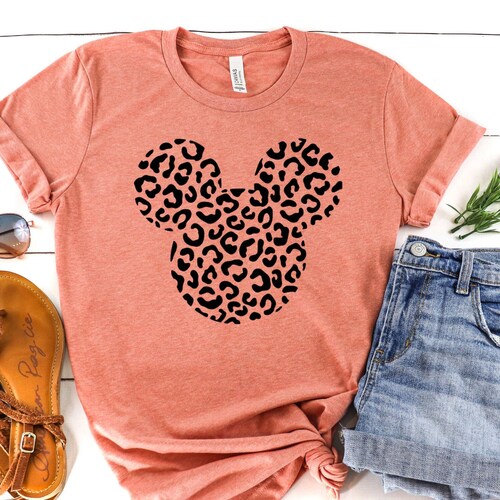 Leopard Mouse Tank Tops Disney Animal Print Women's Tank | Etsy