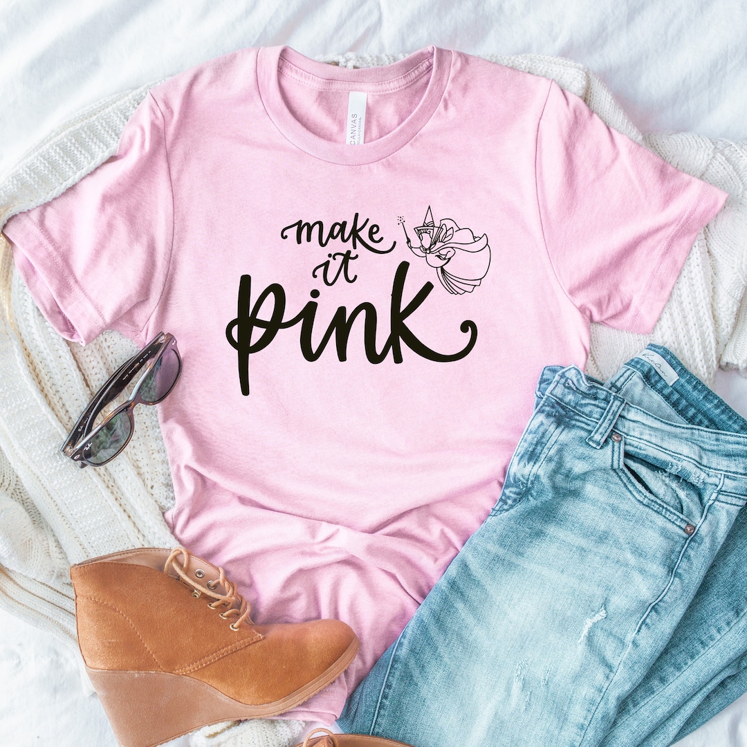 Make It Pink Shirt, Sleeping Beauty Fairy Shirt, Flora, Fauna ...