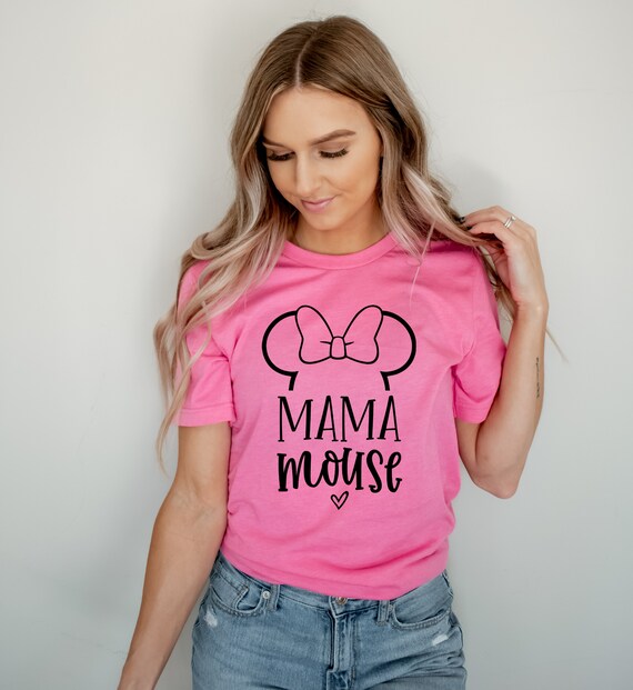 Mama Mouse Shirt Minnie Mouse Mom Shirt Disney Mouse Mom Etsy