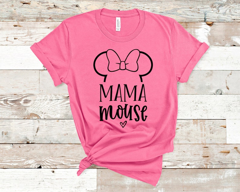 Mama Mouse Shirt Minnie Mouse Mom Shirt Disney Mouse Mom Etsy