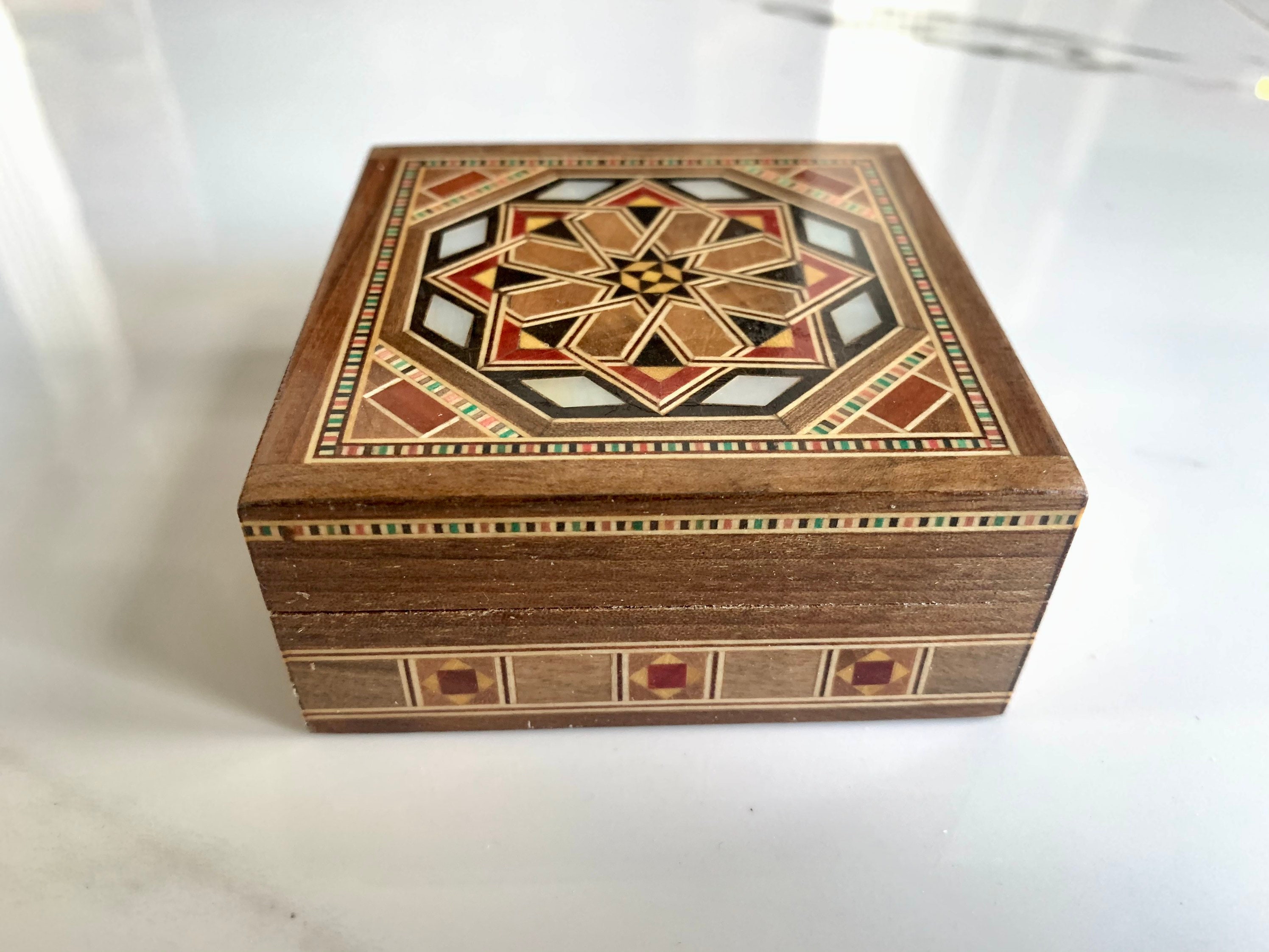Small Gorgeous Mosaic Middle Eastern Ring Box .wedding Box - Etsy
