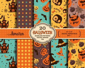 Halloween Digital Paper Designs to Use for Scrapbooking - Etsy