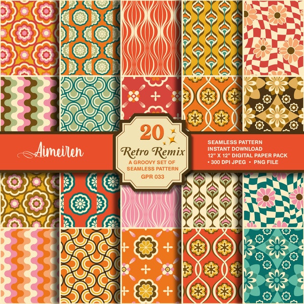 Retro Pattern - Etsy