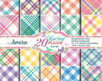 Buffalo Plaid Digital Paper Lumberjack Check Instant Download. - Etsy