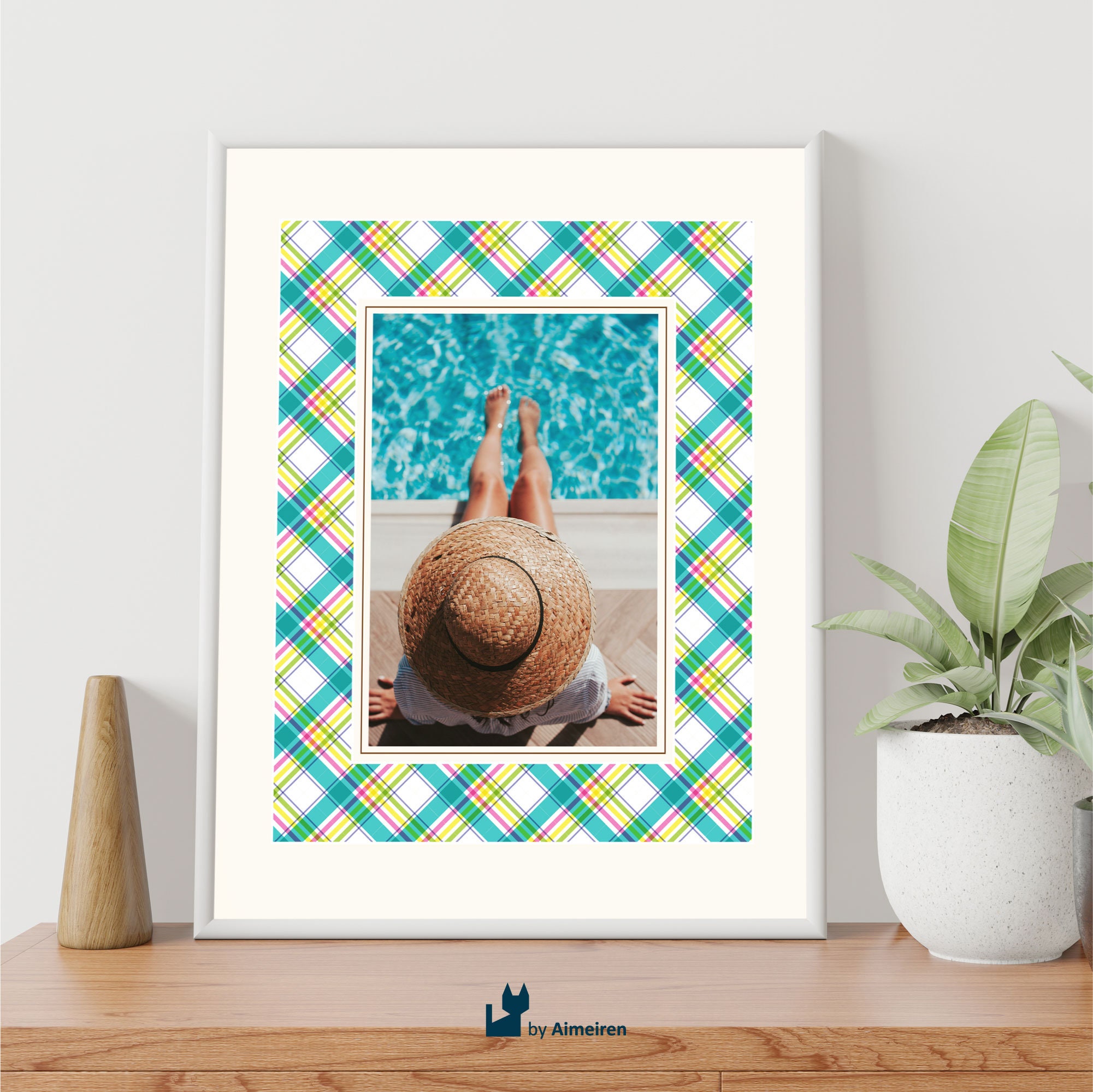 20 Bright Summer Plaid Digital Paper Summer Multicolored - Etsy