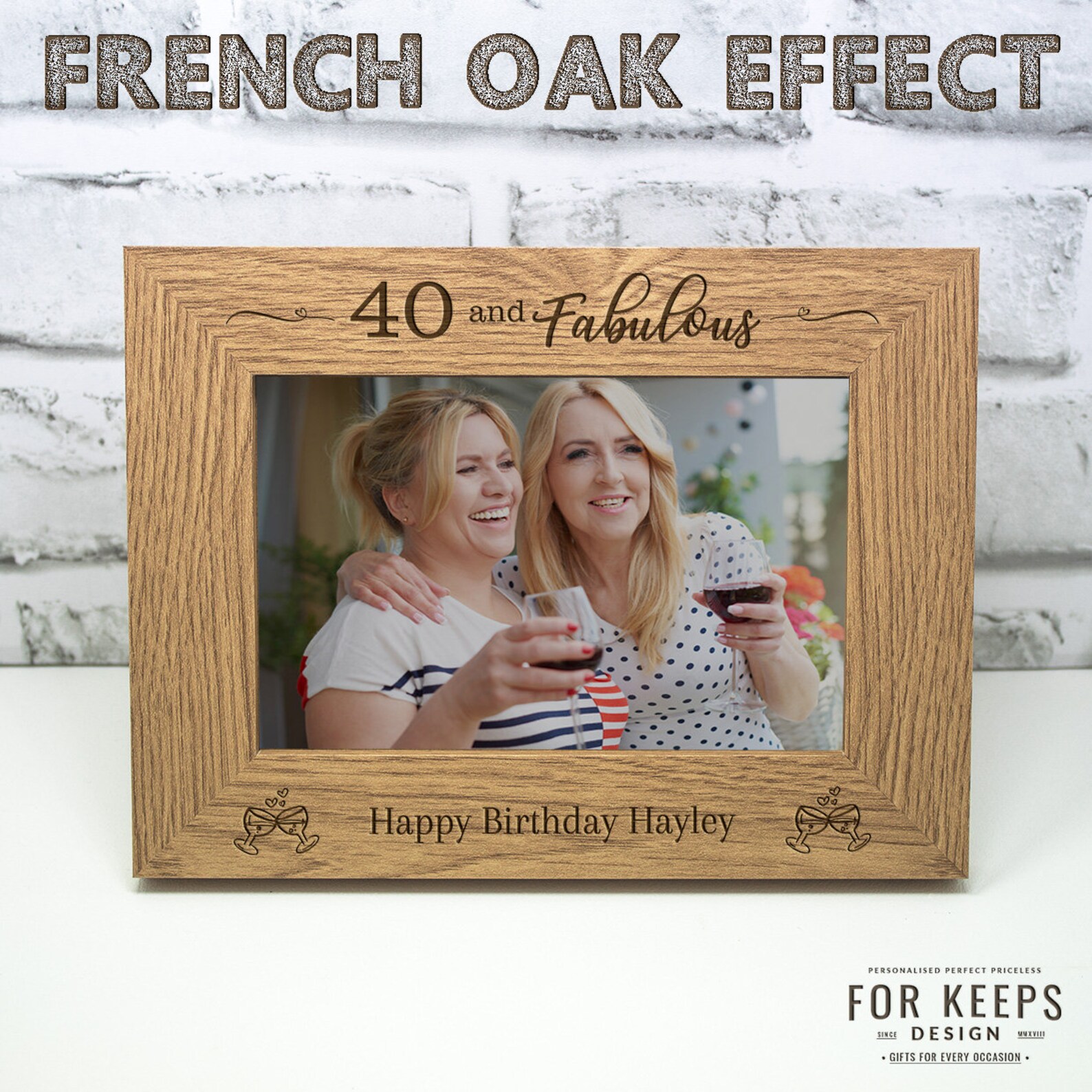 Personalised 40th Birthday Photo Frame Birthday Gift 40th | Etsy UK