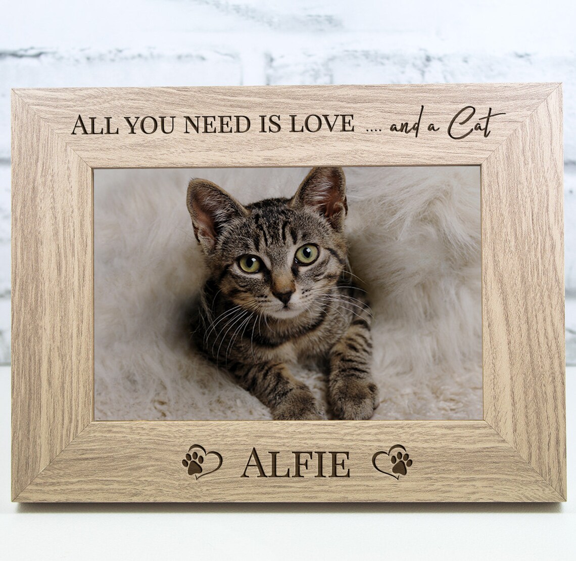 Personalised Cat Memorial Photo Frame Gift Keepsake Engraved | Etsy