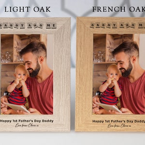 Personalised Engraved Father's Day Photo Frame Fathers Day First Father ...