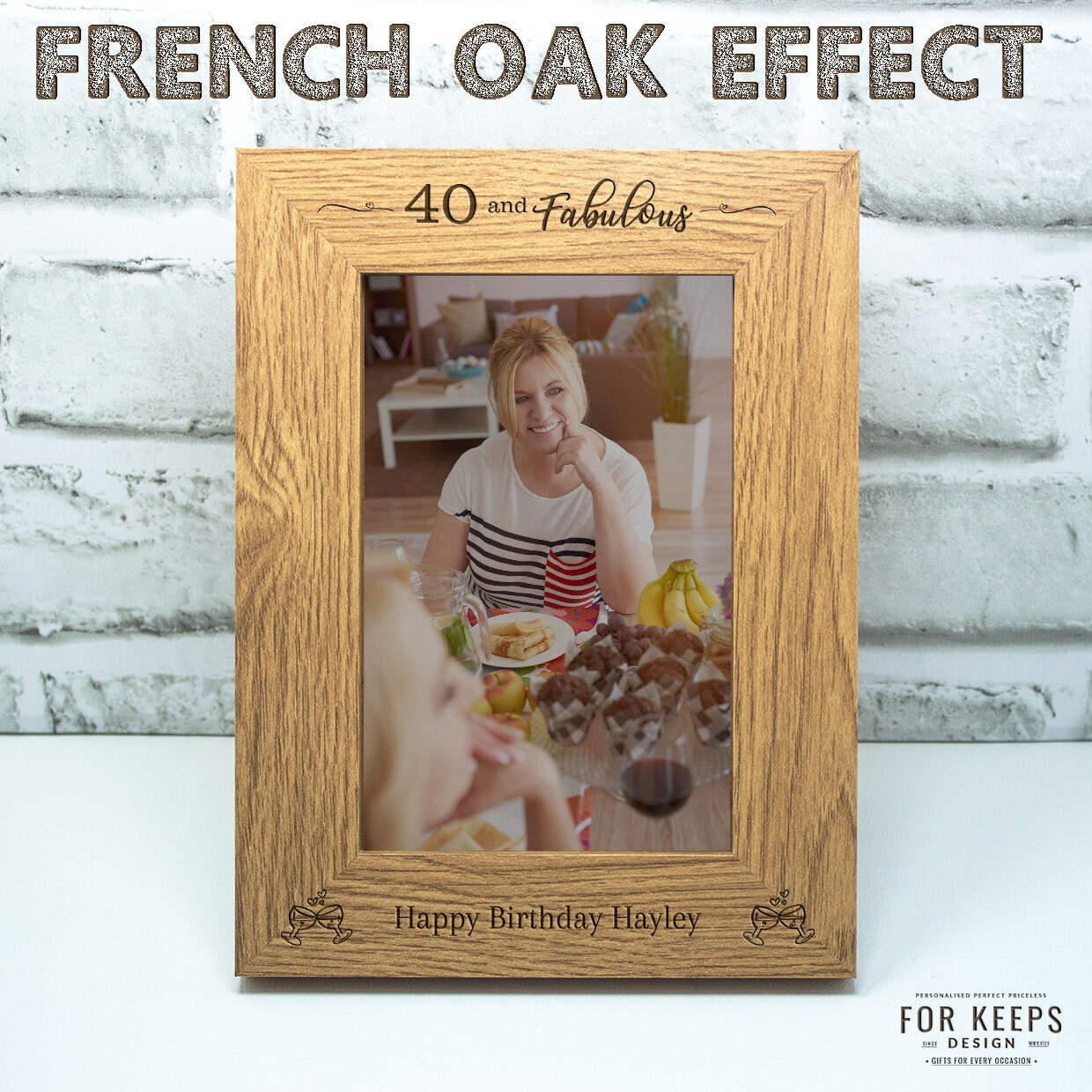 Personalised 40th Birthday Photo Frame Birthday Gift 40th | Etsy UK