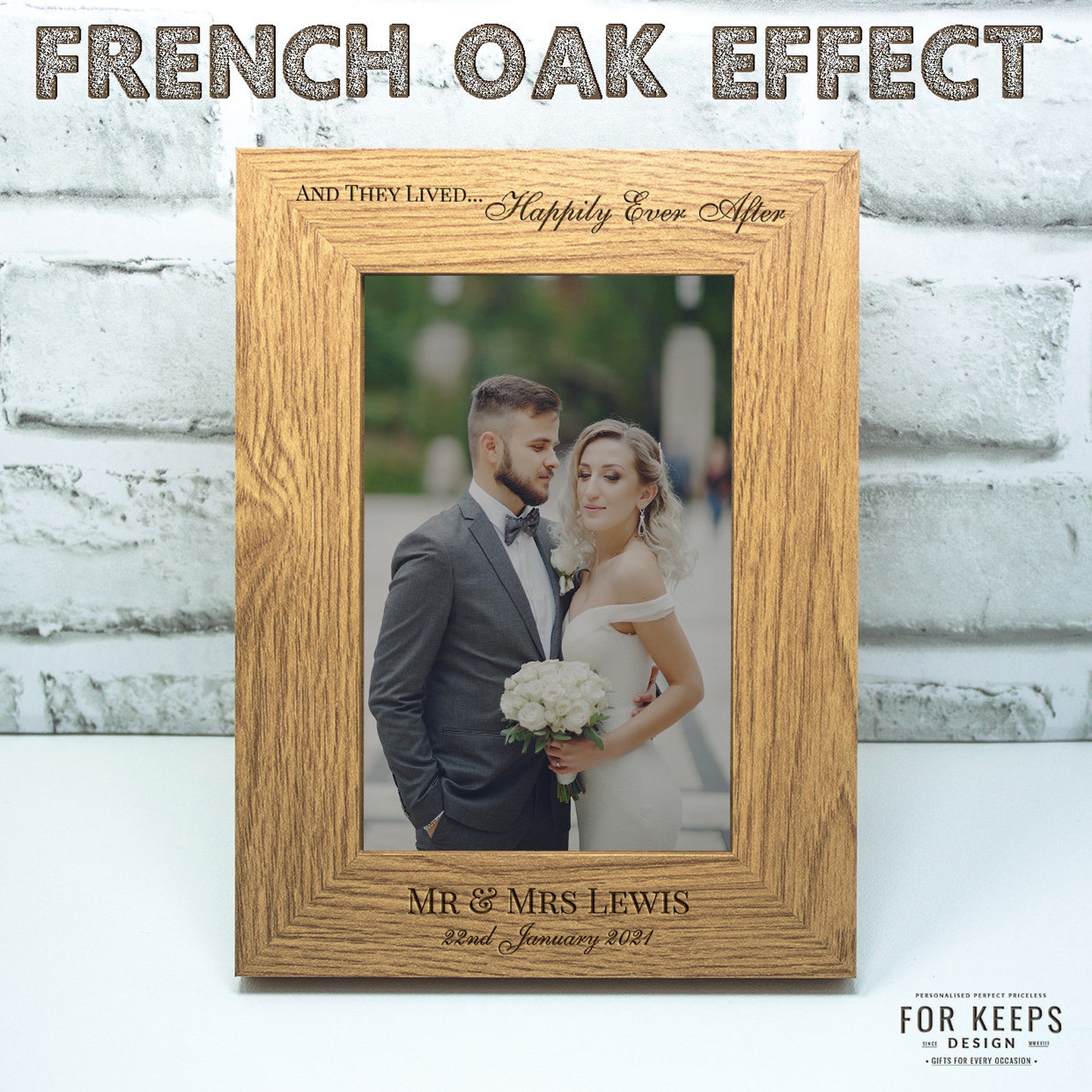 Personalised Wedding Photo Frame Gift Keepsake Engagement | Etsy