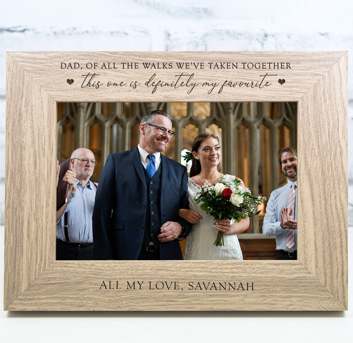 Personalised Father of the Bride Photo Frame Gift Keepsake - Etsy UK