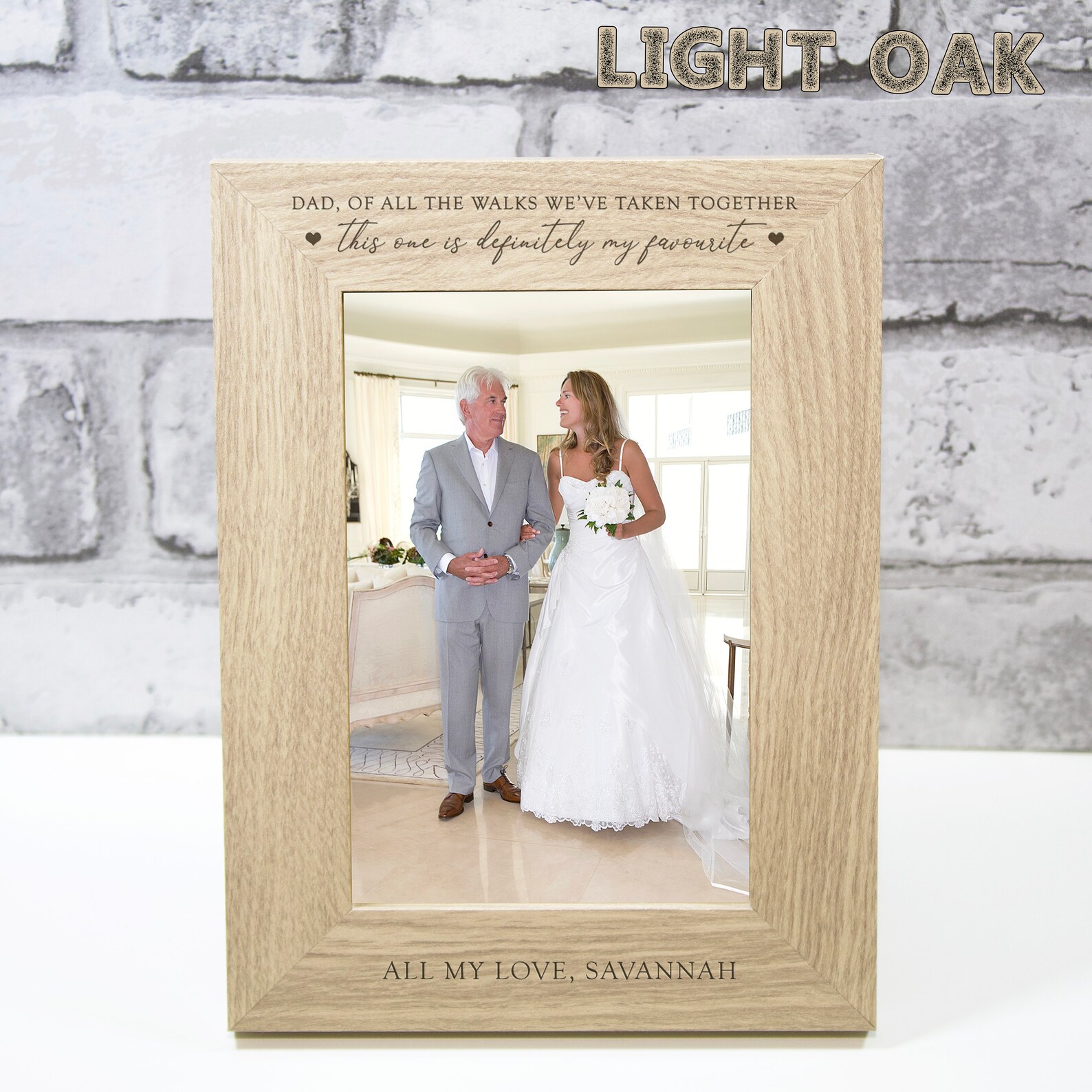 Personalised Father of the Bride Photo Frame Gift Keepsake - Etsy UK