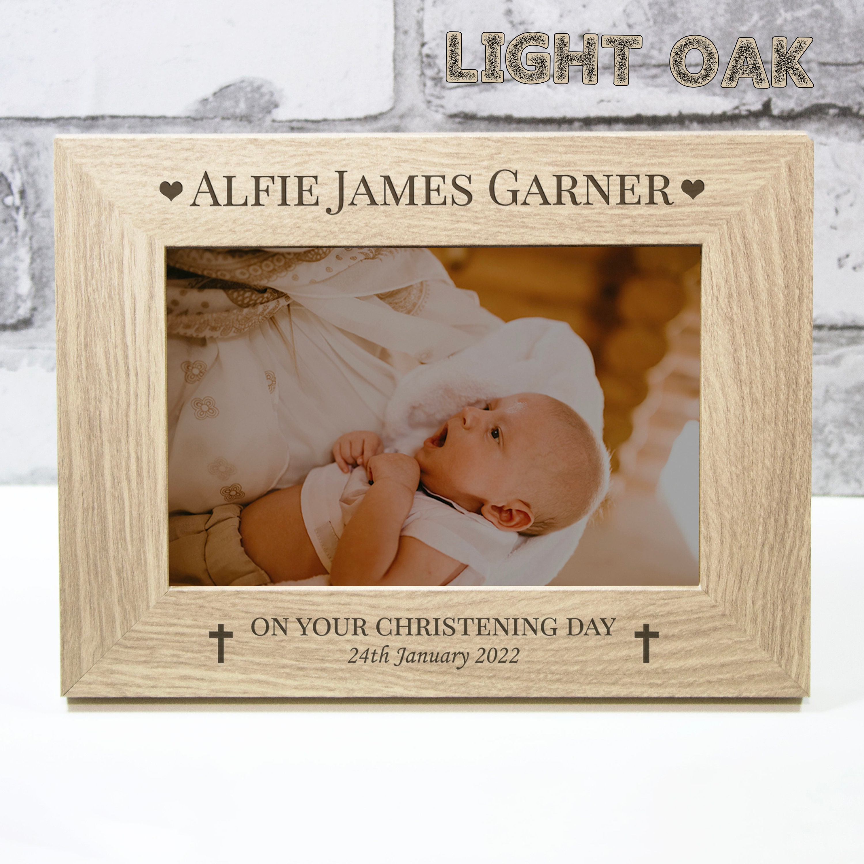 Personalised Christening Photo Frame Gift Keepsake Engraved - Etsy UK