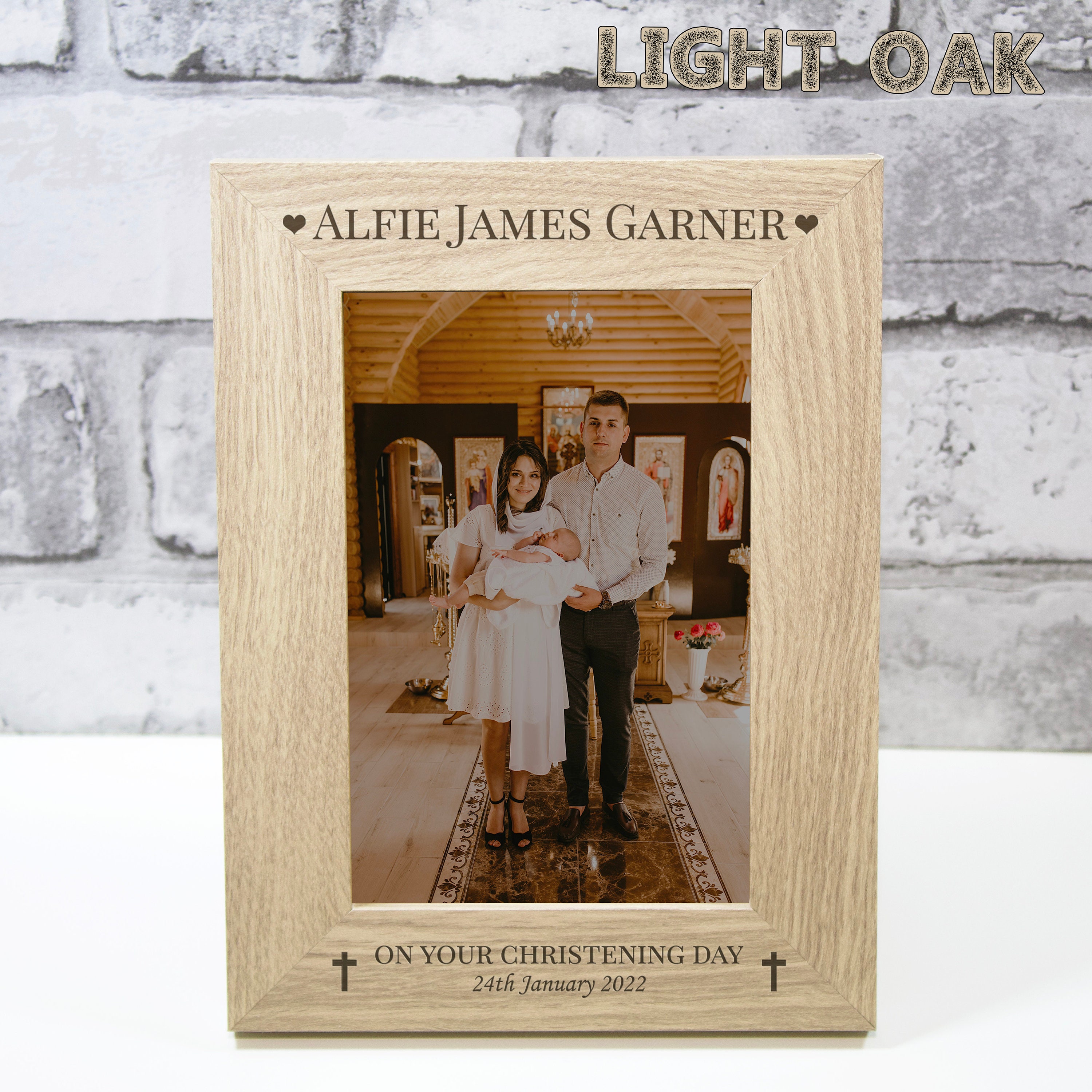 Personalised Christening Photo Frame Gift Keepsake Engraved - Etsy UK