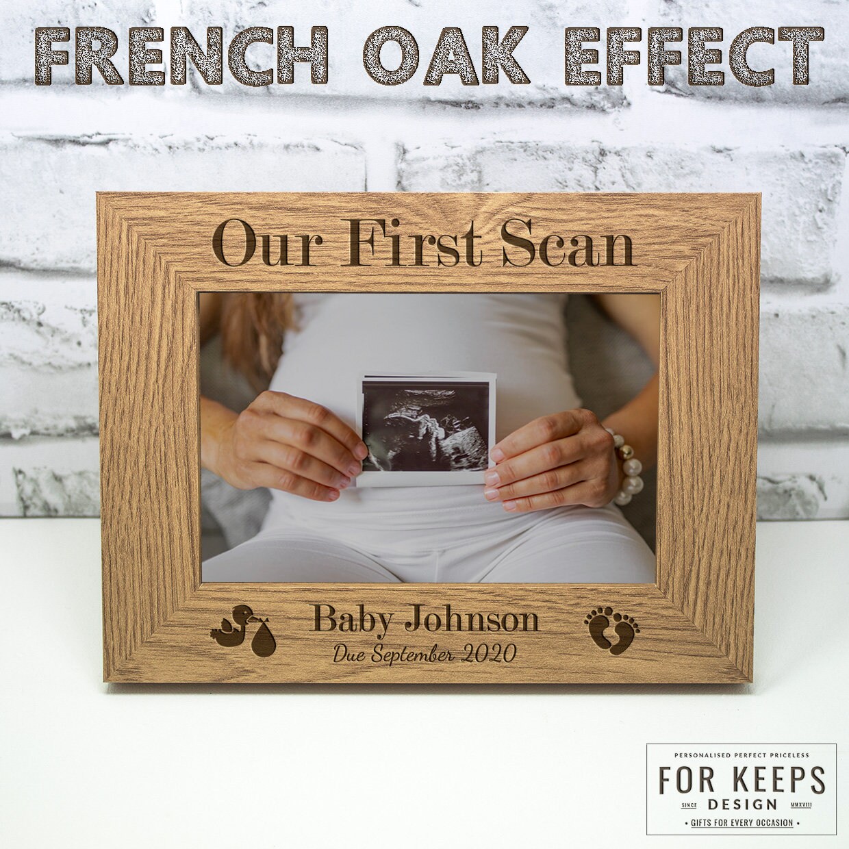 Personalised First Scan Photo Frame Gift Keepsake Engraved - Etsy