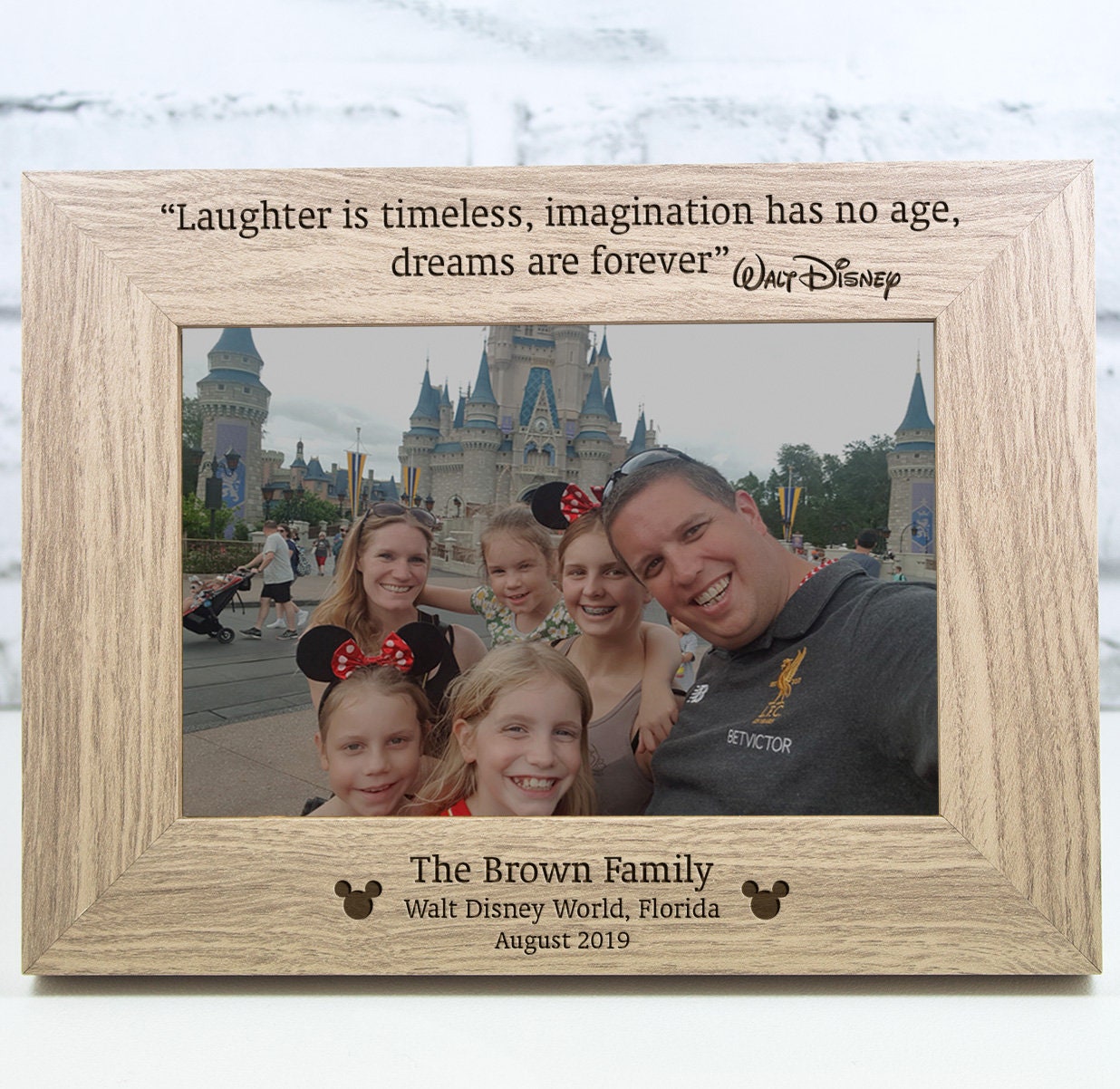 Personalised Disney Photo Frame Gift Disney World Orlando | Etsy UK