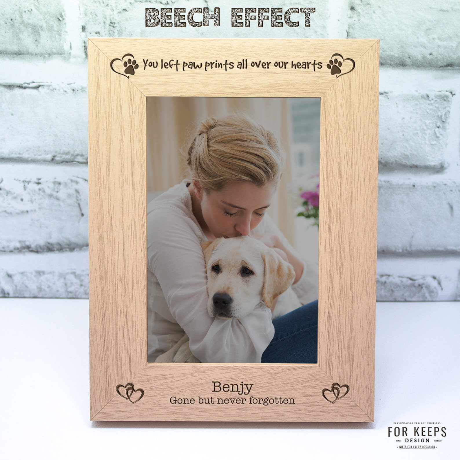 Personalised Dog Memorial Photo Frame Gift Keepsake Engraved | Etsy UK