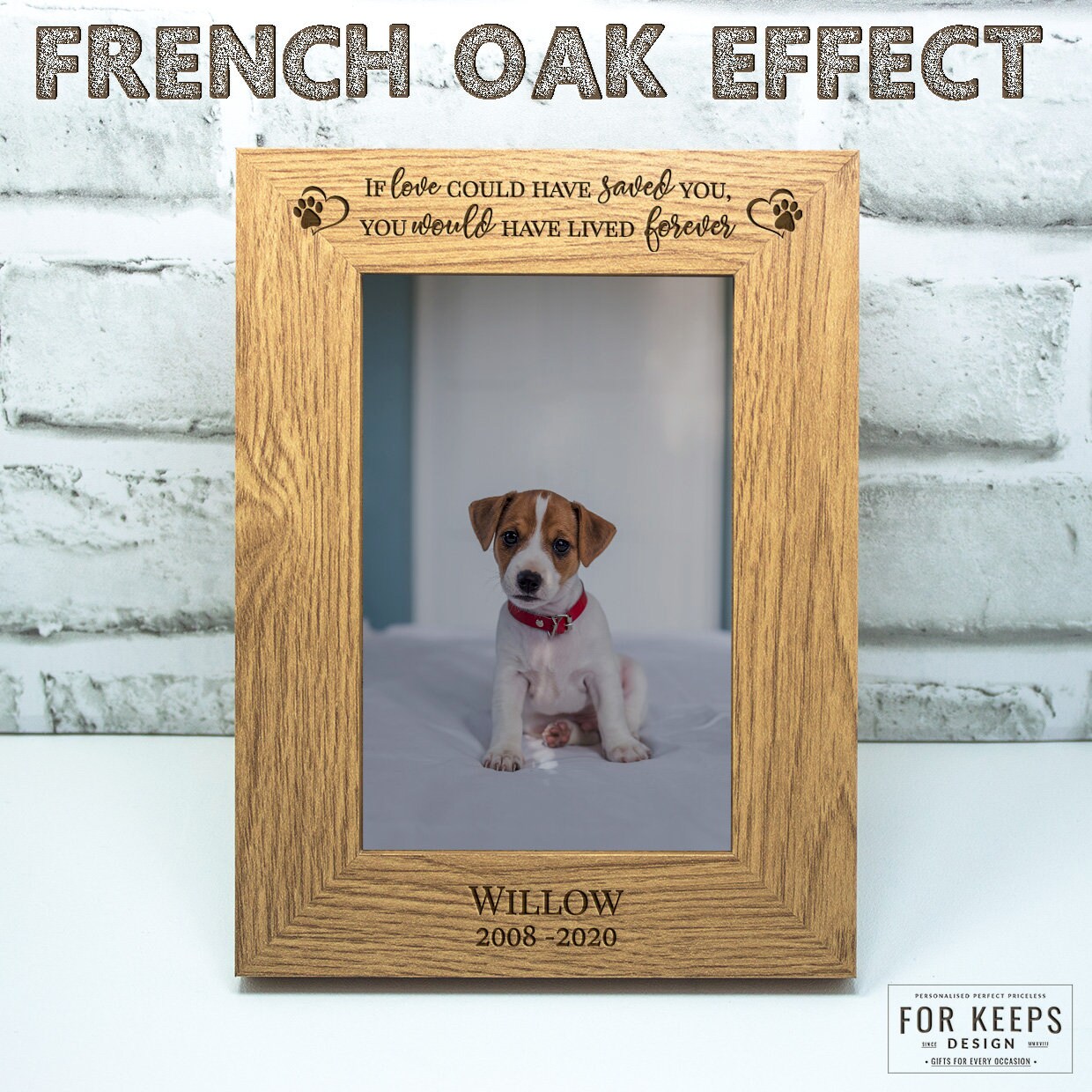 Personalised Dog Memorial Photo Frame Keepsake Engraved If | Etsy